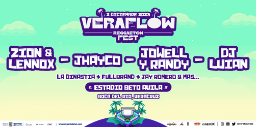 VERAFLOW REGGAETON FEST SUPERBOLETOS. No hagas filas, compra en línea
