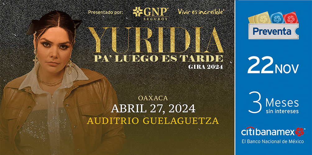 YURIDIA PA LUEGO ES TARDE TOUR 2024